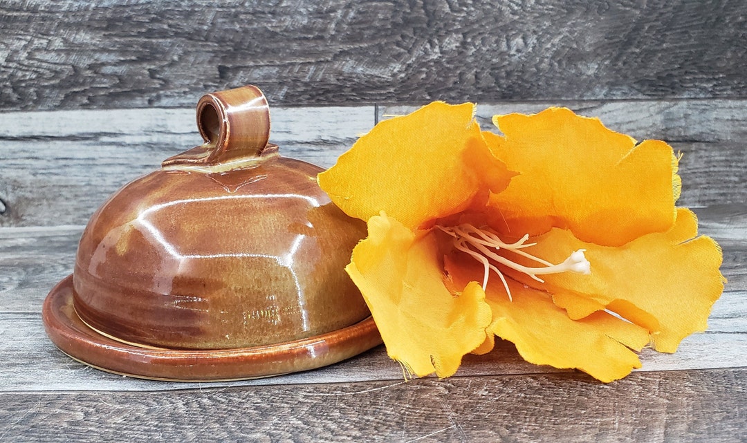 Small Covered Butter Pat Dish - Handmade Ceramic Dining Accessory ...