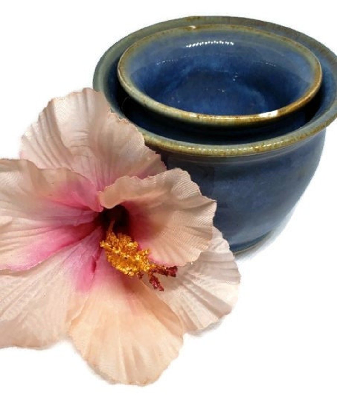 Blue Trinket Bowls - Hand Thrown Ceramic Bowls for Trinkets, Condiments ...