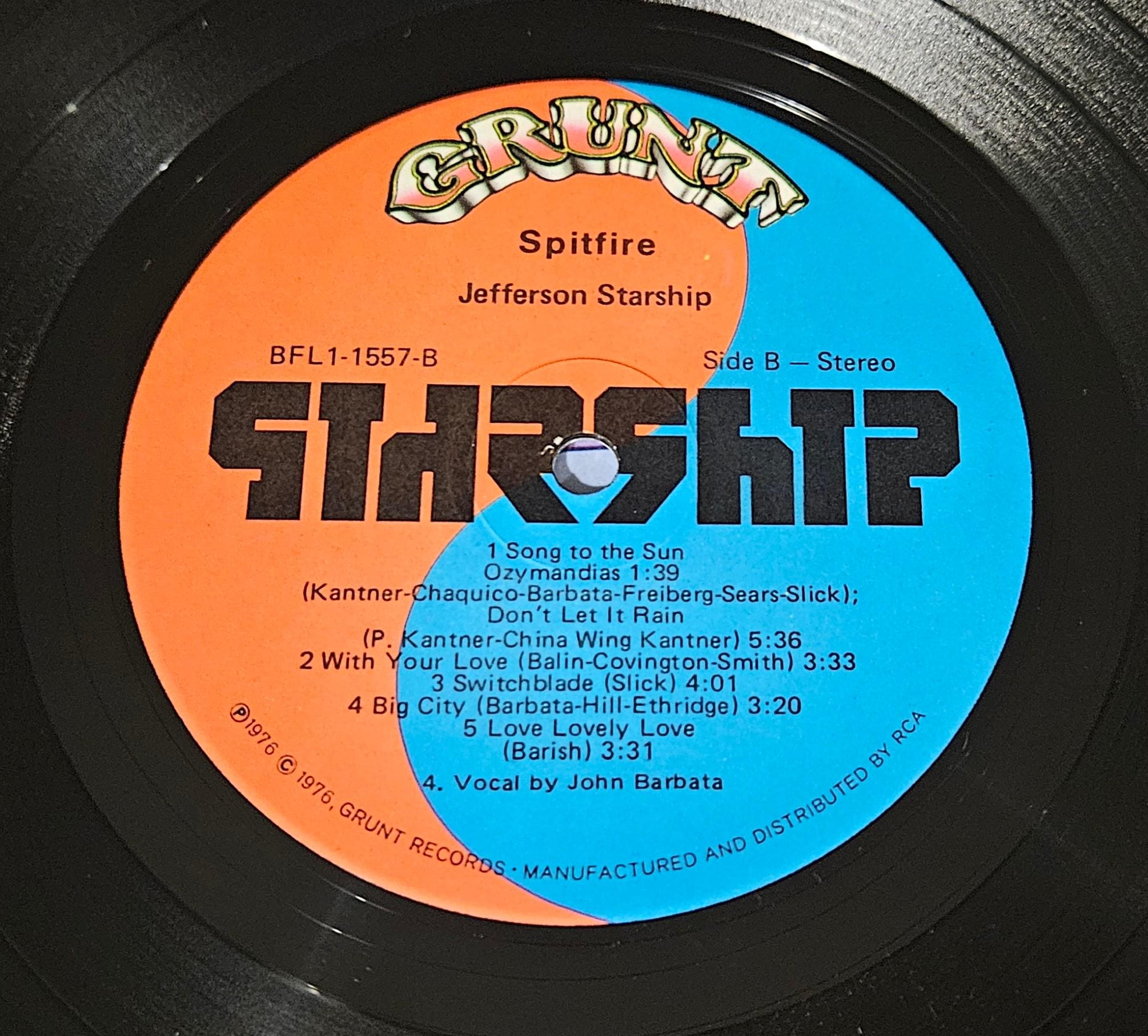 Jefferson Starship "spitfire" - Vintage Vinyl - LP Released 1976 - Etsy