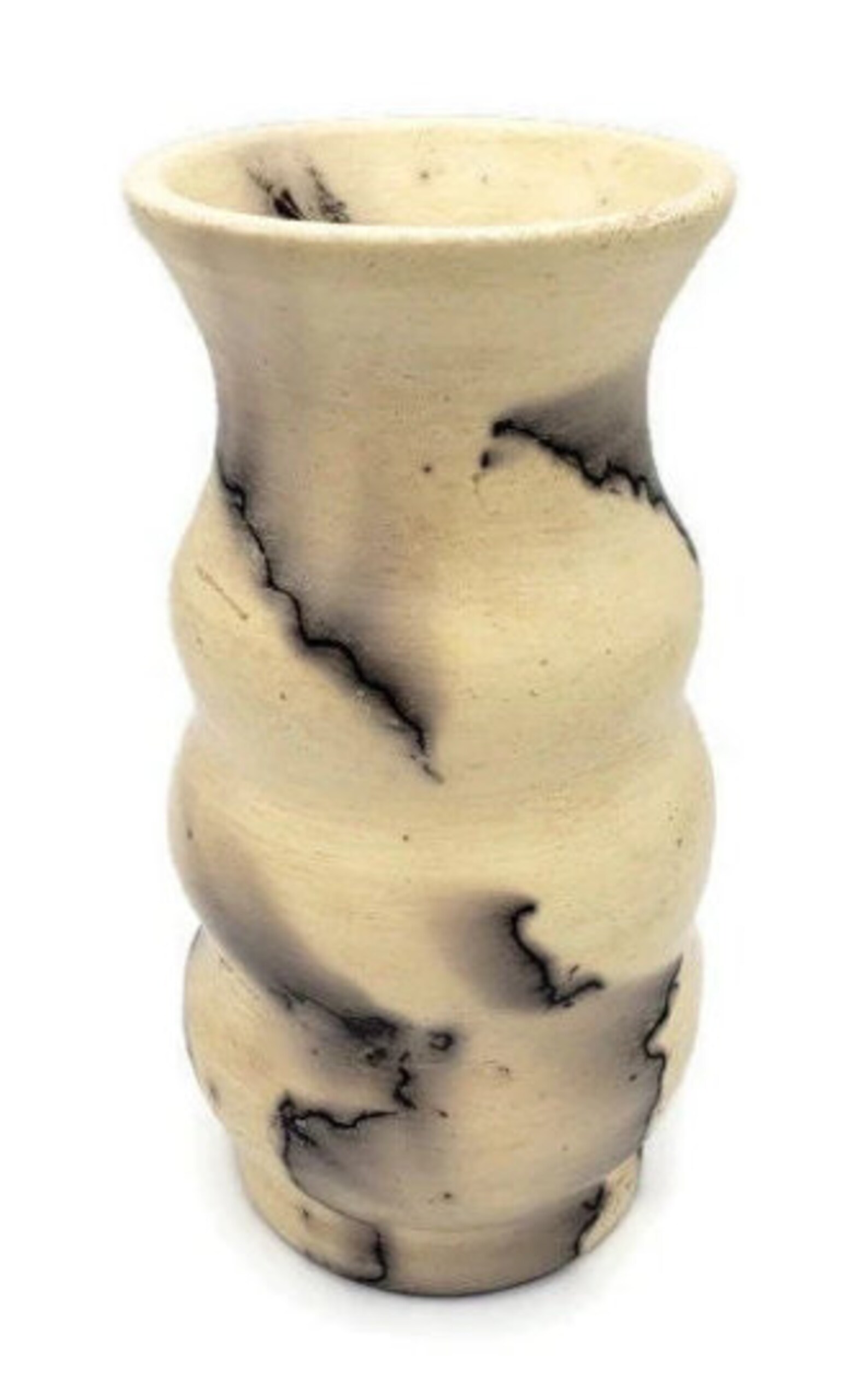 Light Yellow Raku Vase - Beautiful Decorative Vase - Handmade, Wheel ...
