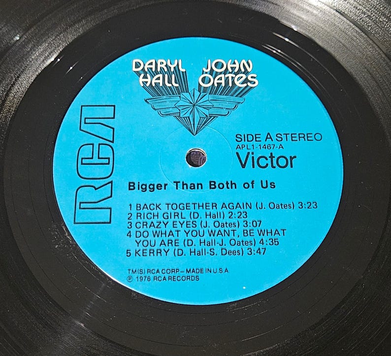 Daryl Hall & John Oates "bigger Than Both of Us" - Vintage Vinyl - LP ...