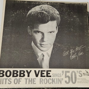 Bobby Vee "sings Hits of the Rockin' 50's" - Vintage Vinyl - LP ...
