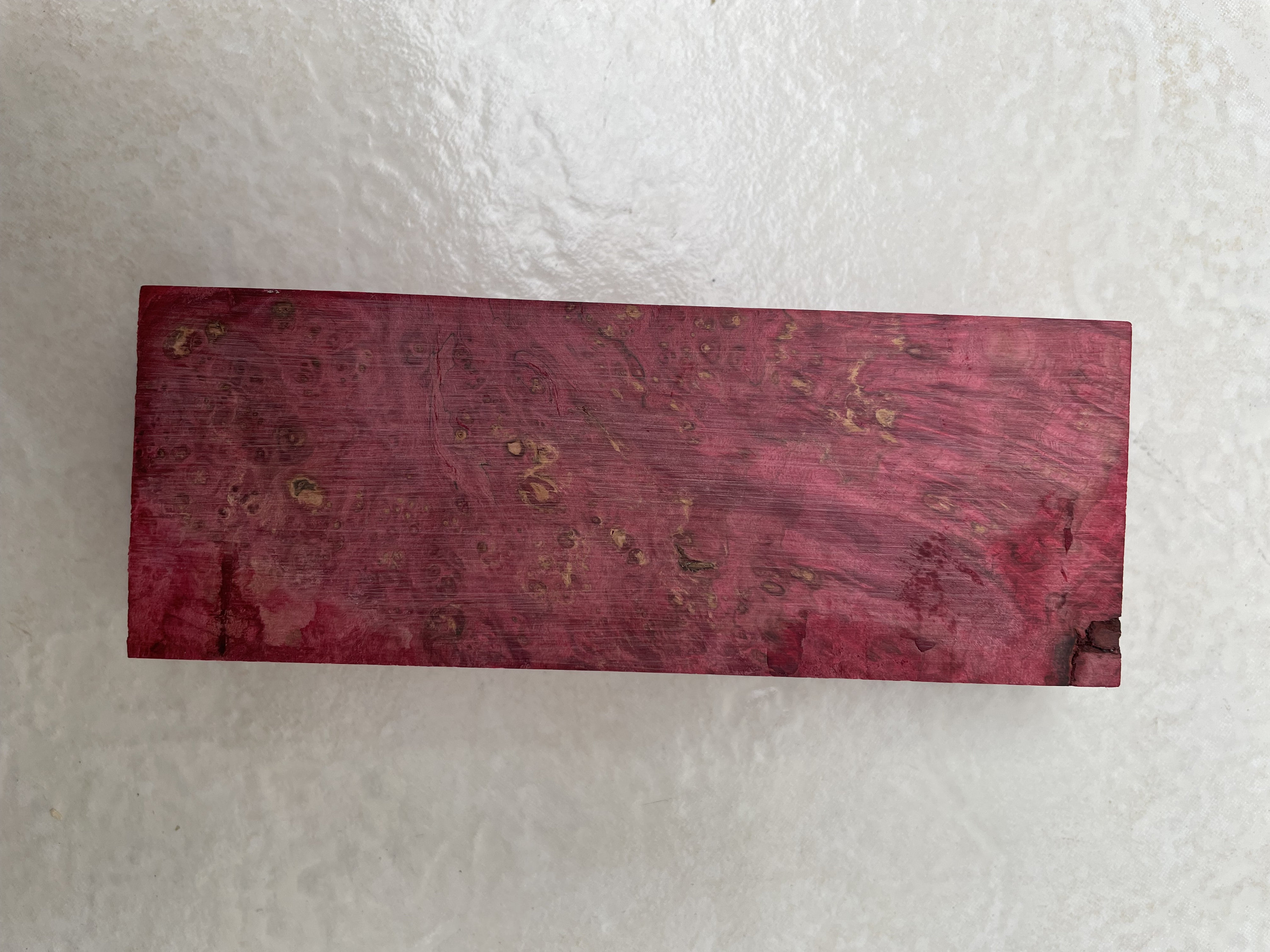 Stabilised Red Dye Maple Burl Spalted Blank - Etsy UK