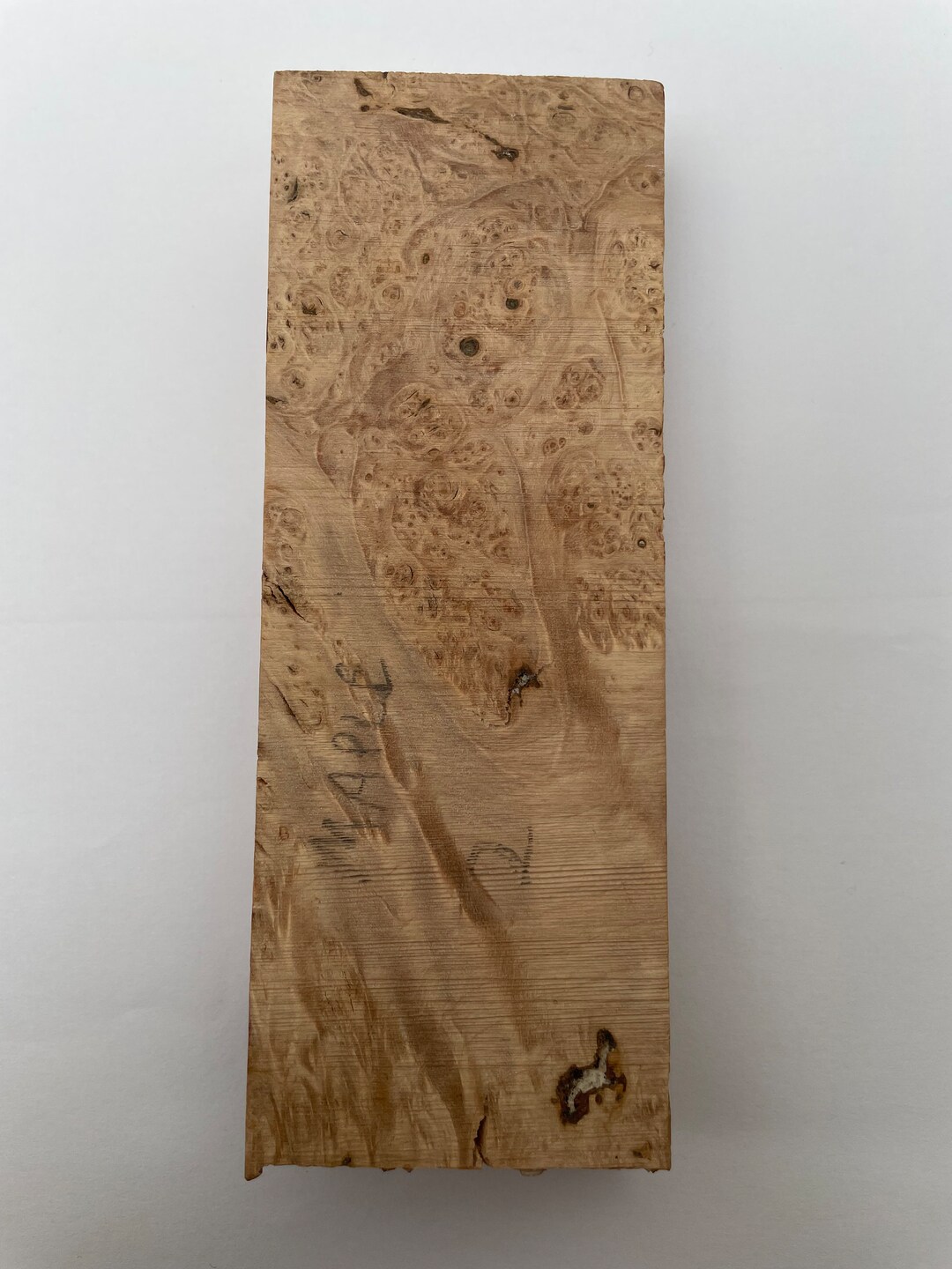 Maple Spalted Burl Stabilised in Cactus Juice Resin Natural Colour ...