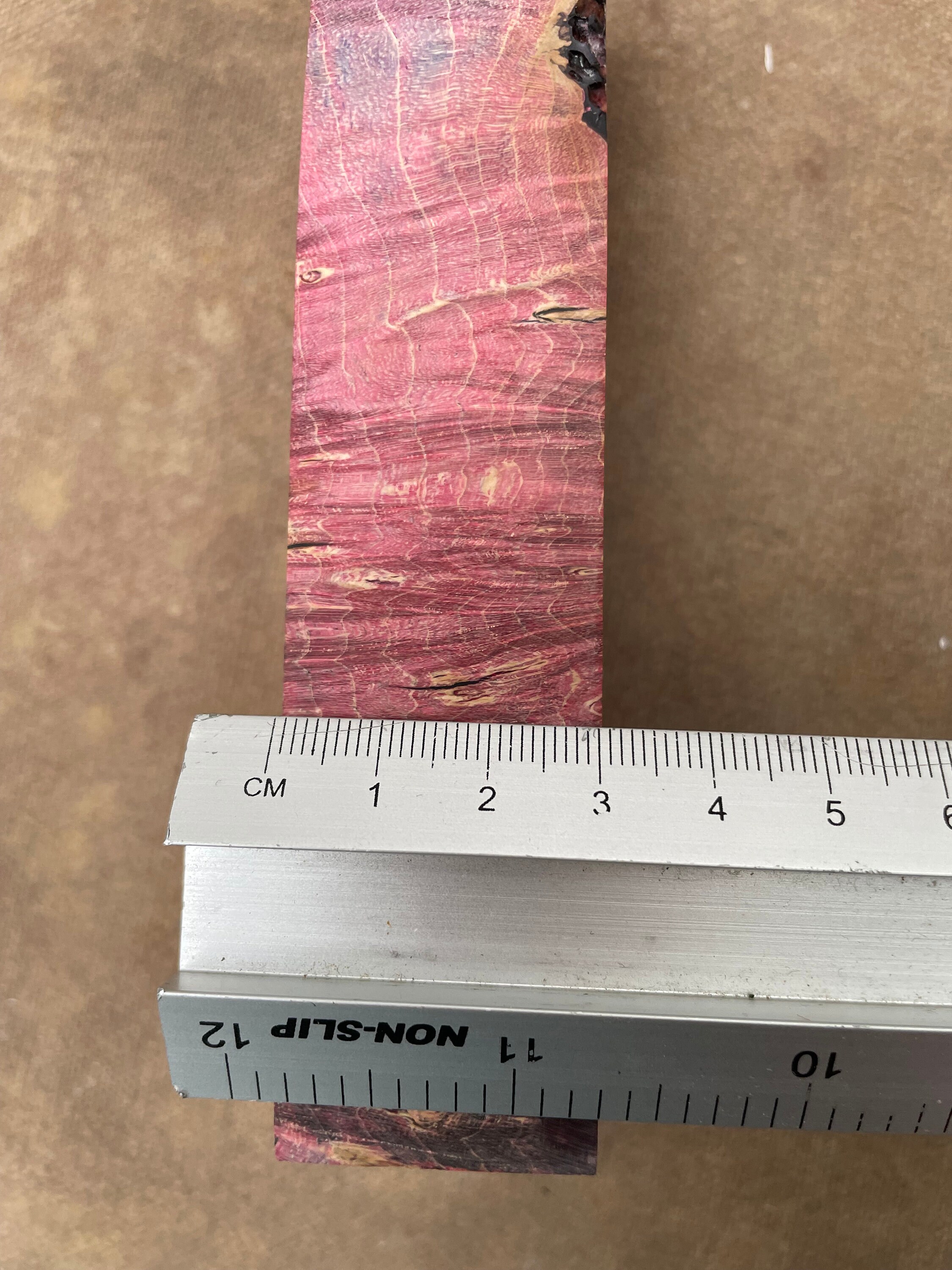 Stabilised Maple Burr Burl Spalted Red Dye Blank Cactus Juice Resin ...