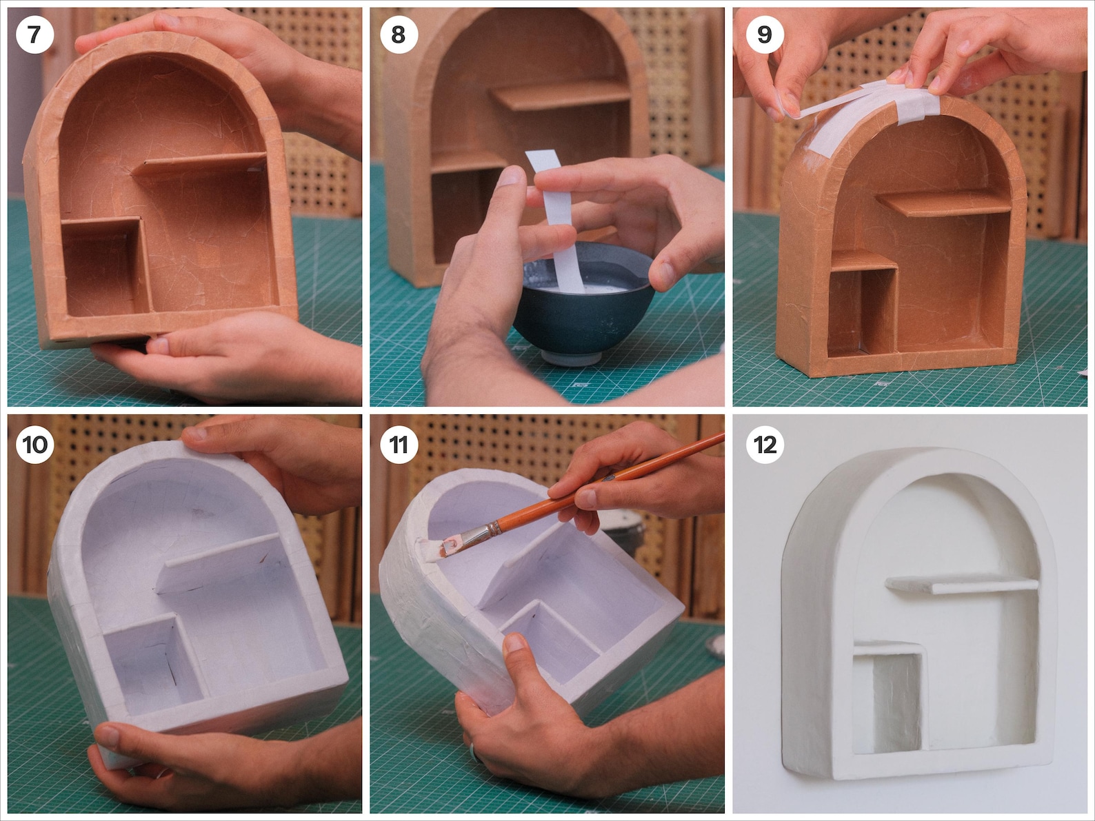 DIY Shelf Template | Cardboard & Paper Mâché PDF | Printable Wall Decor ...