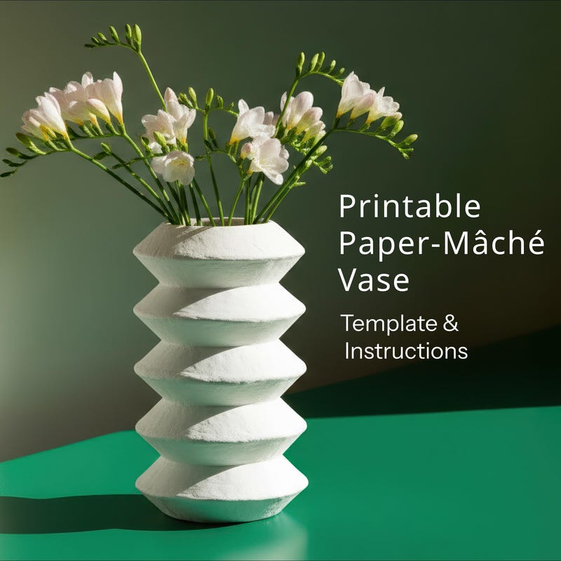 Cardboard Flower Vase - Etsy
