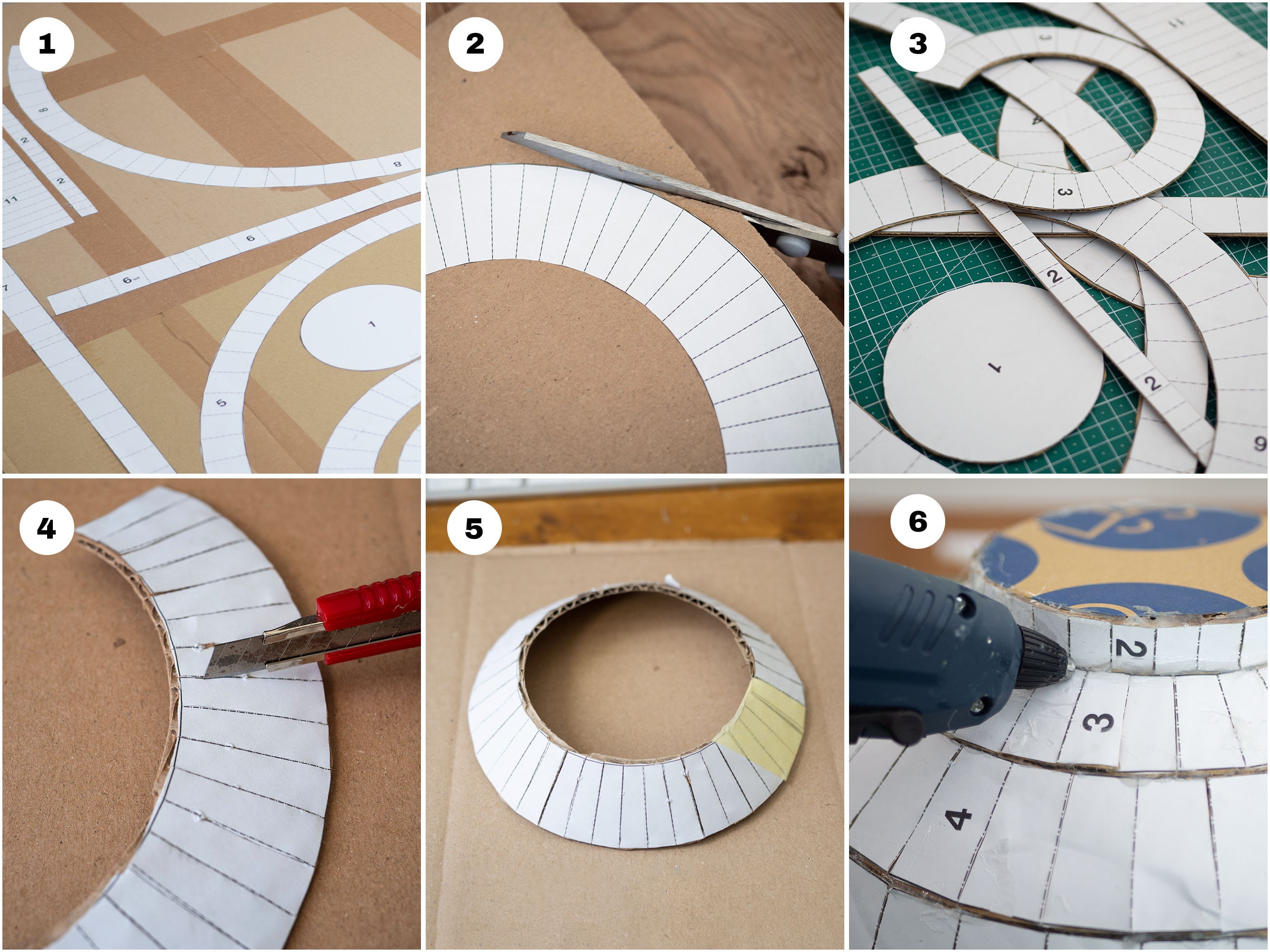 Cardboard & Paper Mâché Template PDF, Downloadable Paper Vase Template ...