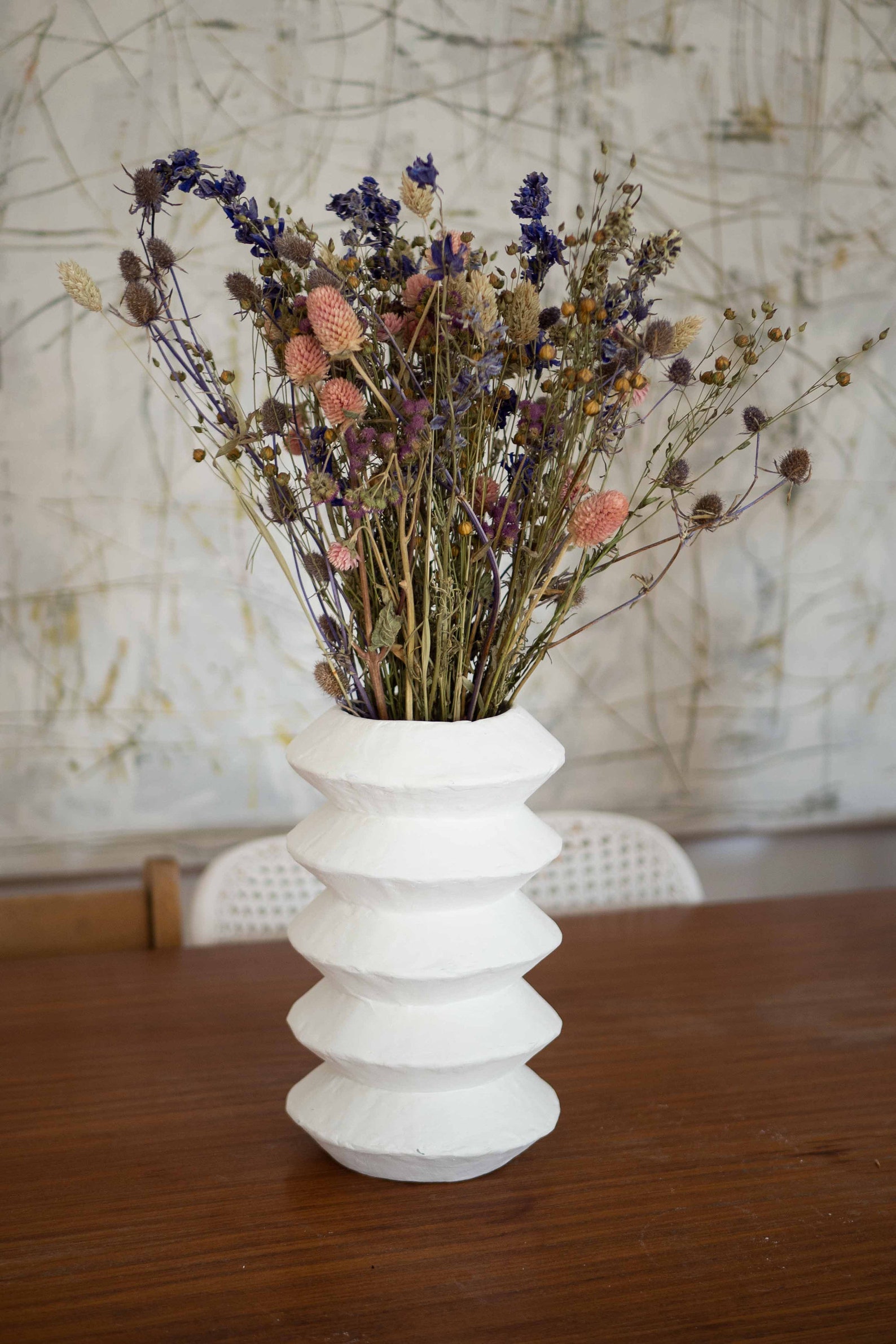 Cardboard & Paper Mâché Template PDF, Downloadable Paper Vase Template ...