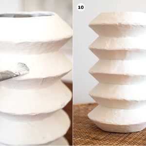 Cardboard & Paper Mâché Template PDF, Downloadable Paper Vase Template ...