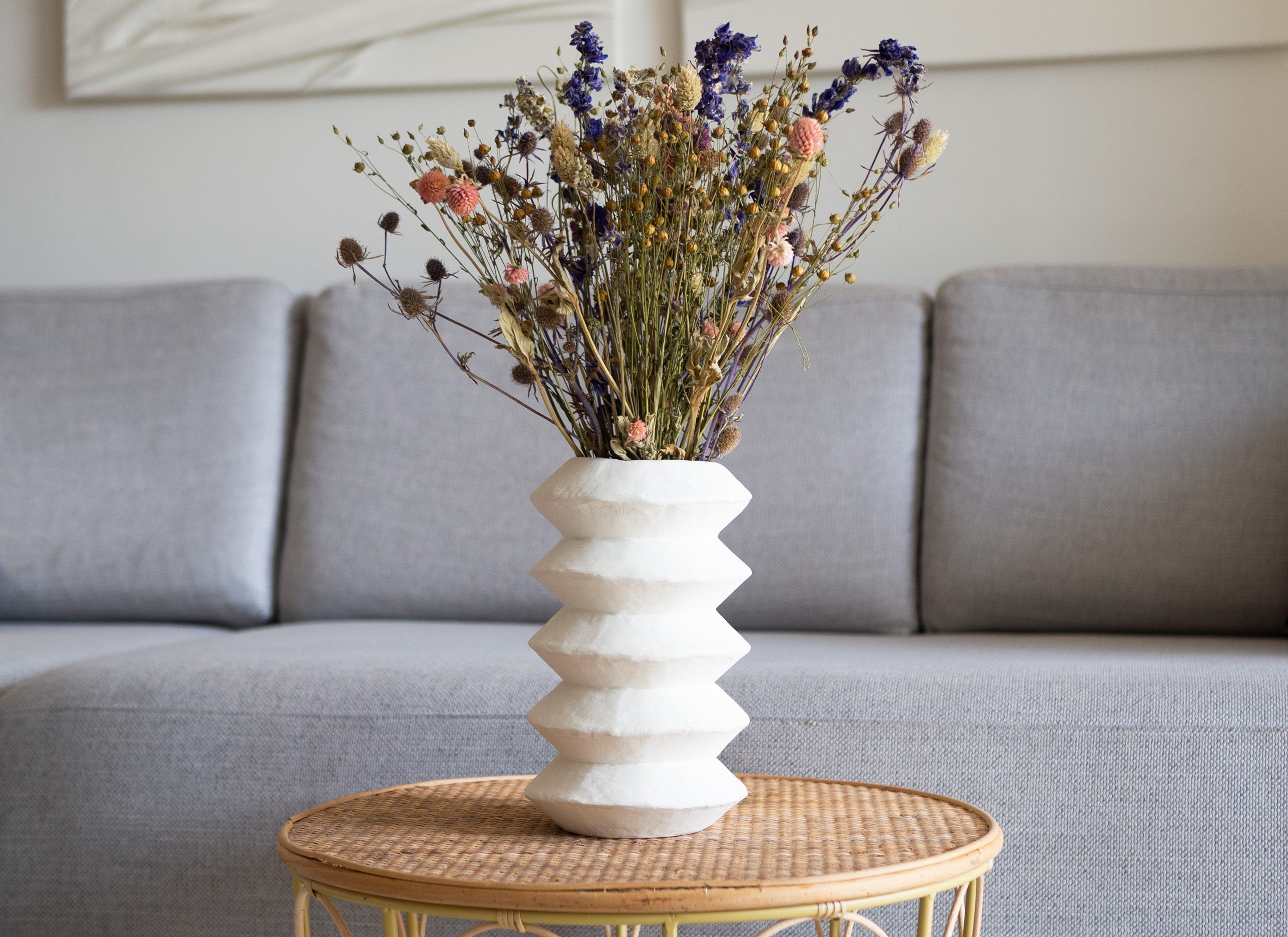 Cardboard & Paper Mâché Template PDF Downloadable Paper Vase - Etsy ...