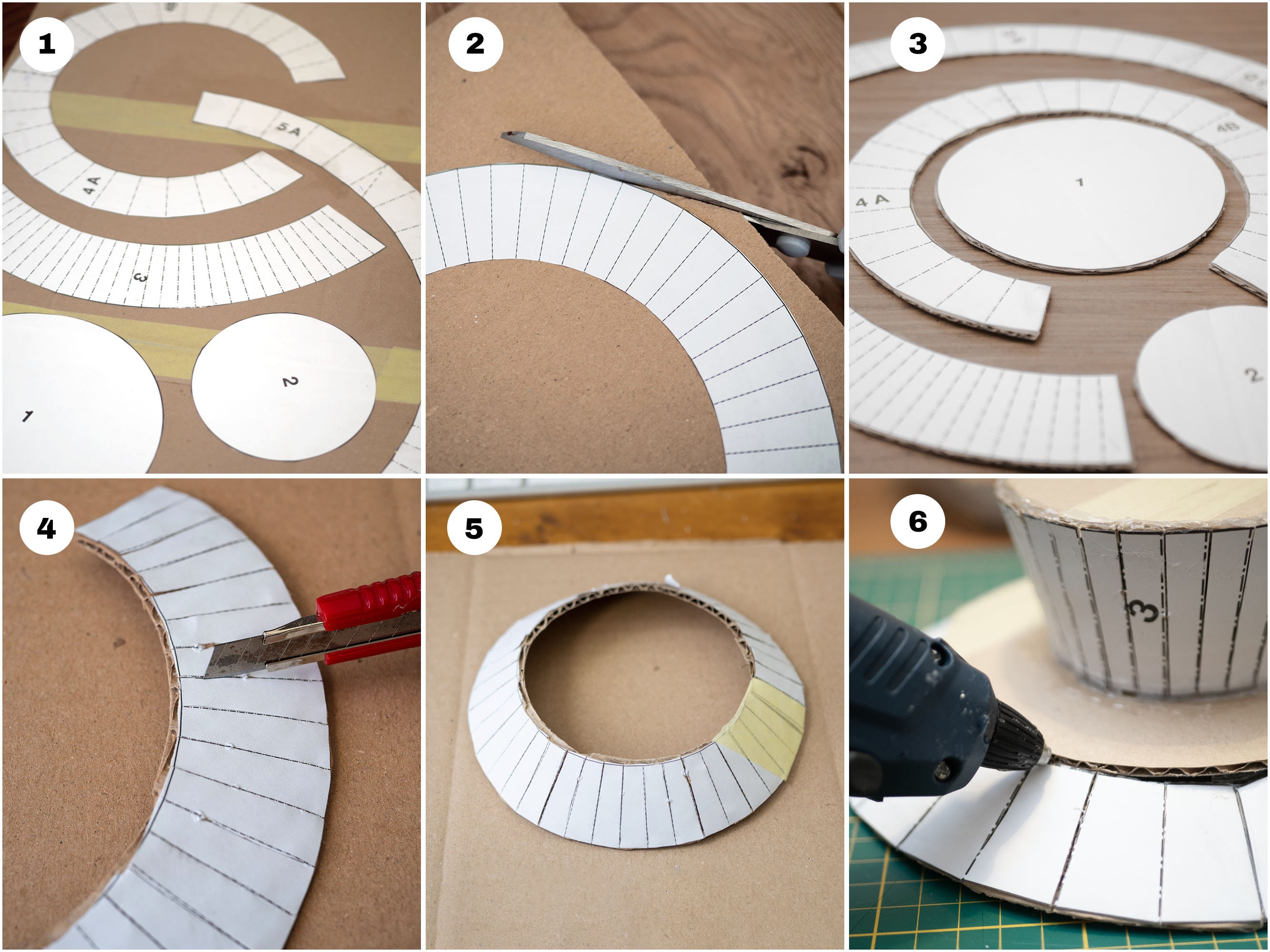 Bowl Template, Cardboard & Paper Mâché Template PDF, Downloadable Paper ...