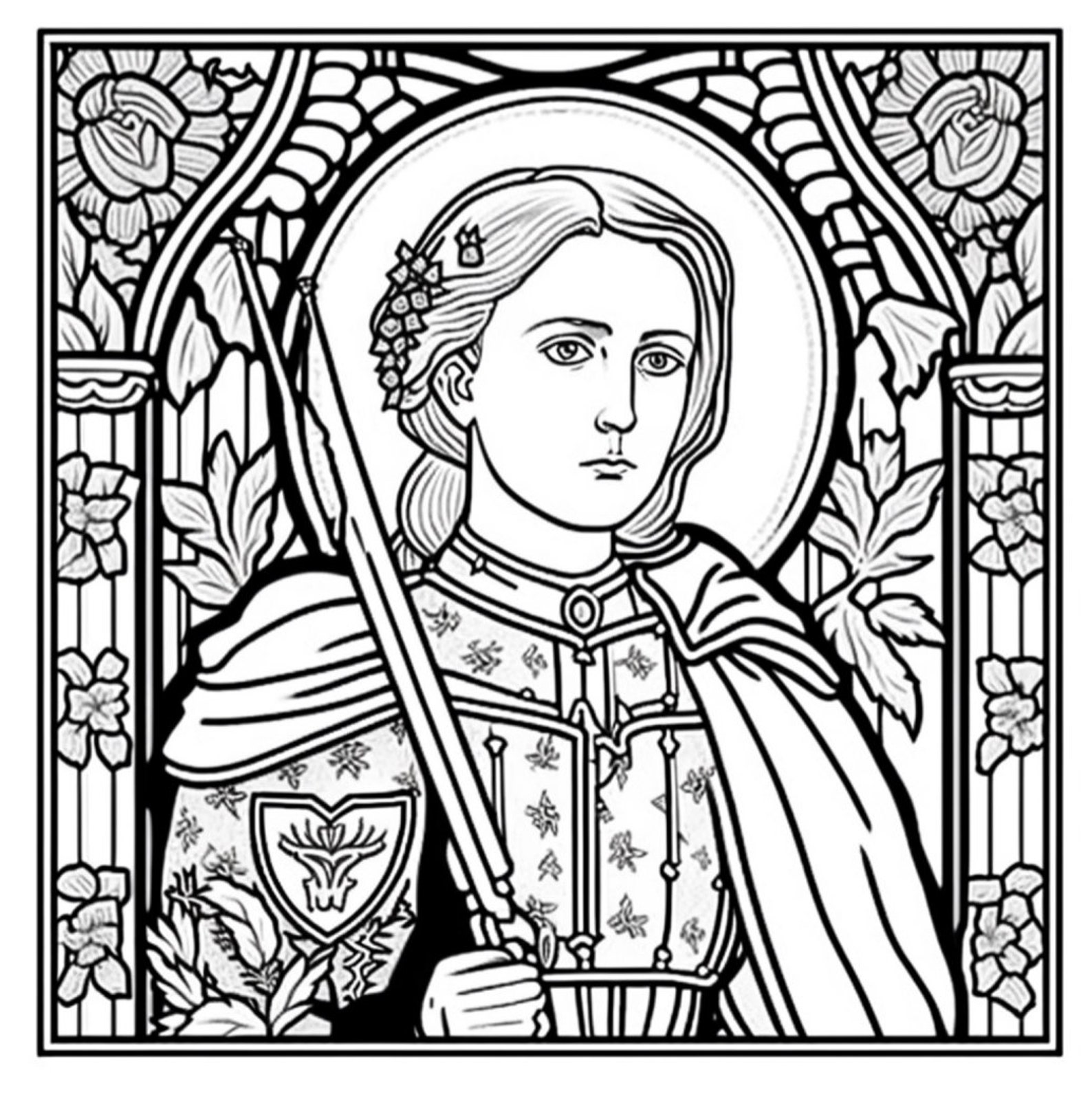 Saint Coloring Pages - Etsy
