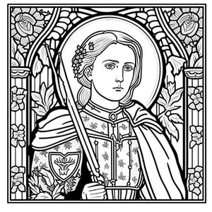 Saint Coloring Pages - Etsy