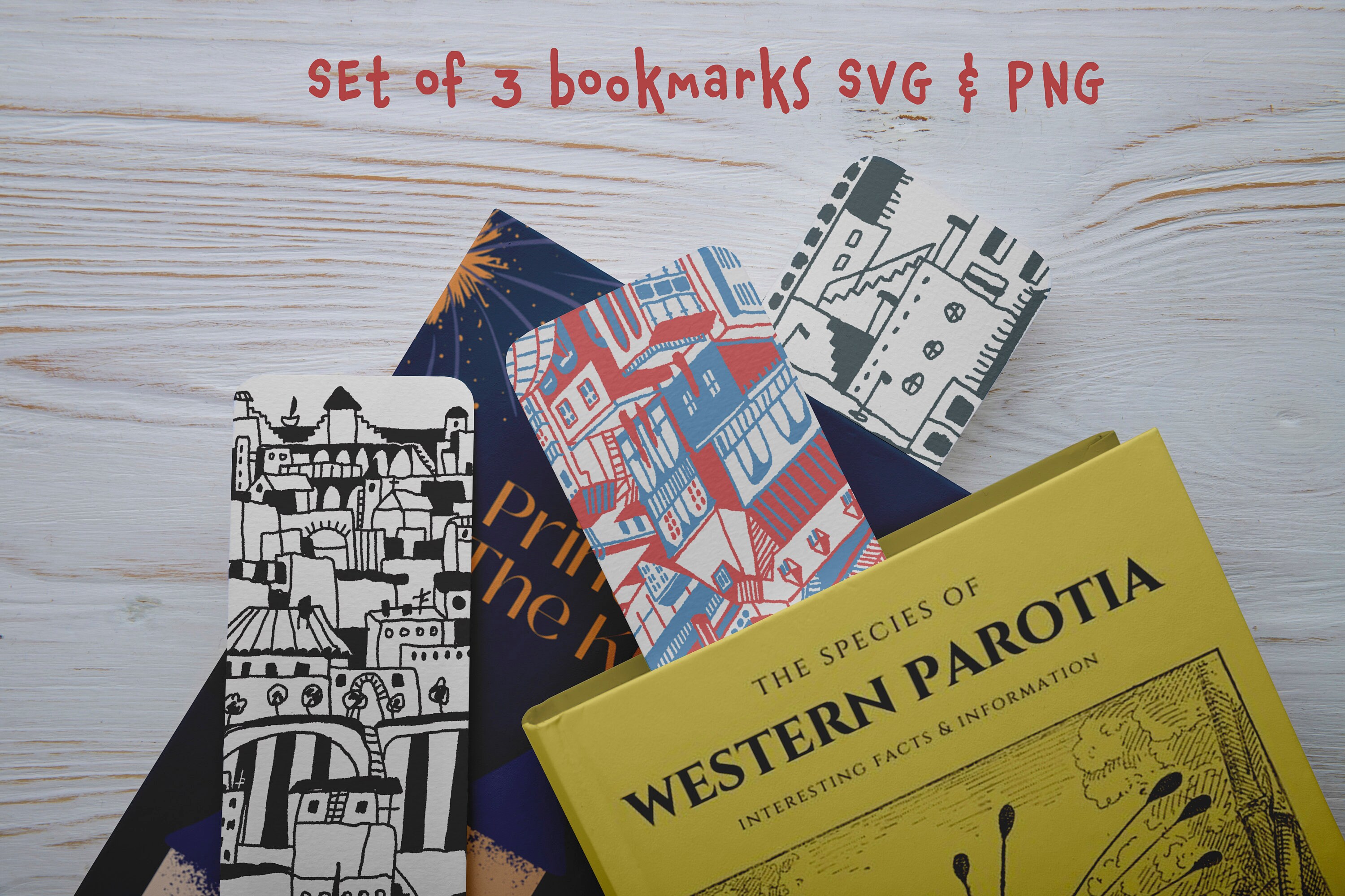 Printable Bookmarks Template Set of 3 Coloring Cute Digital Bookmark ...