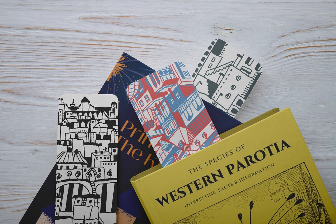 Printable City Bookmarks: Coloring Page Template (SVG, PNG) - Etsy