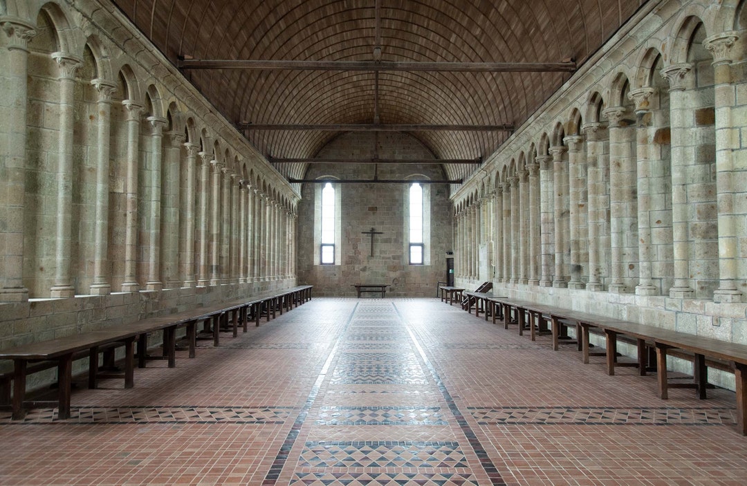 The Monks Hall Mont Saint-michel France Digital Download - Etsy