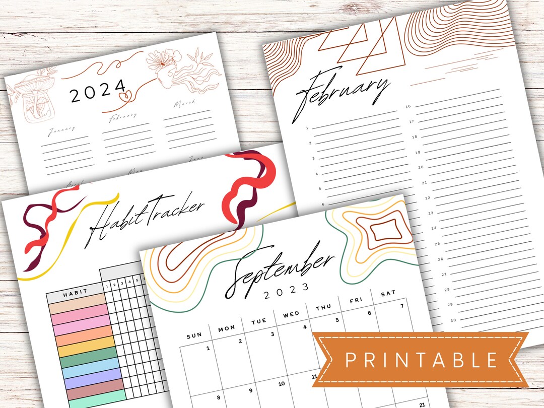 Printable Calendar 2023 & Calendar 2024, Perpetual Calendar 2023 ...