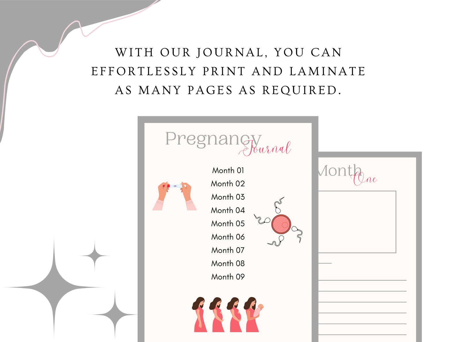 Pregnancy Journal Printable | Printable Pregnancy Planner | Pregnancy ...