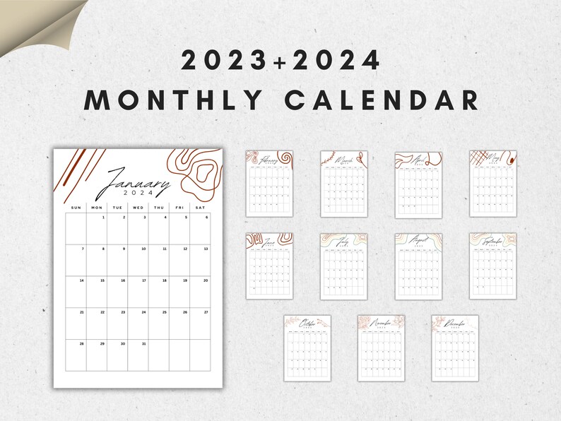 Printable Calendar 2023 & Calendar 2024, Perpetual Calendar 2023 ...