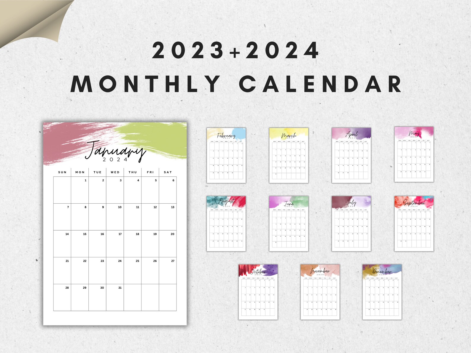 Printable Calendar 2023 & Calendar 2024, Perpetual Calendar 2023 ...