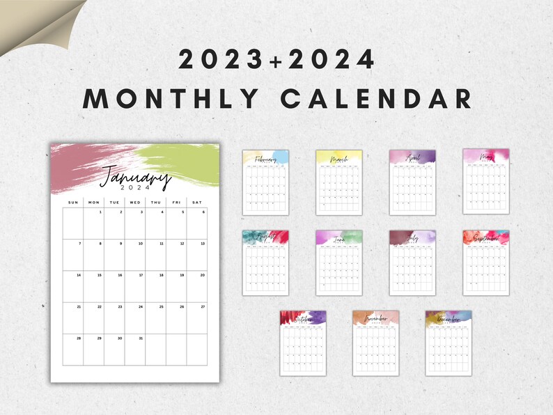 Printable Calendar 2023 & Calendar 2024, Perpetual Calendar 2023 ...