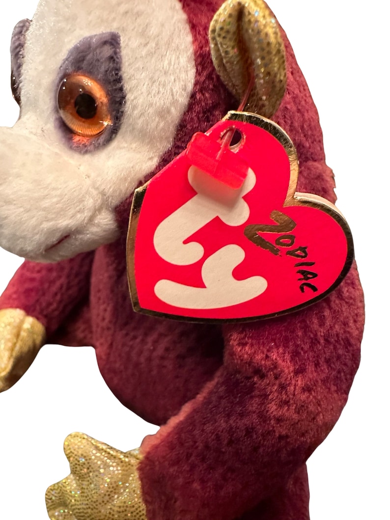 Ty Zodiac Monkey Beanie Baby - Etsy