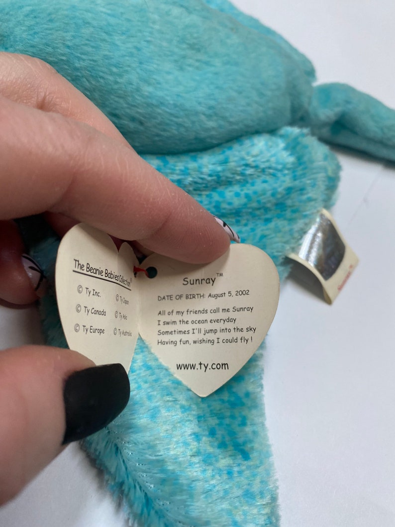 Sunray the Manta Ray TY Beanie Baby - Etsy