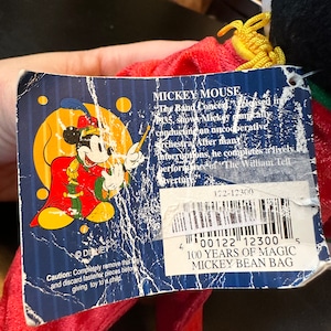 Disney 100 Years of Magic Bean Bag Mickey Doll - Etsy
