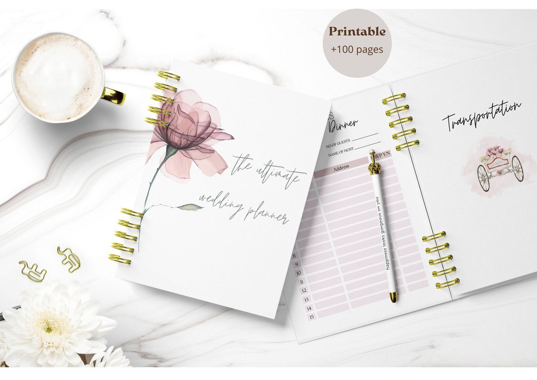 Wedding Planner Printable, Wedding Planning Book, Wedding Binder ...