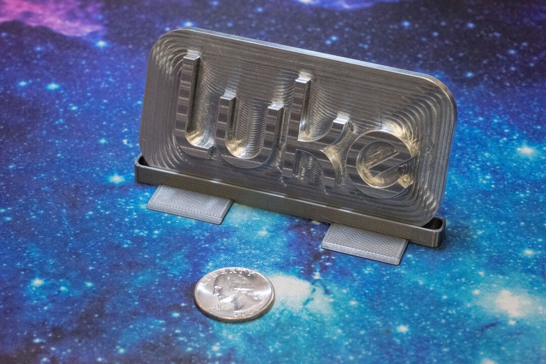 Custom CNC Machined Aluminum Name Plaque - Etsy