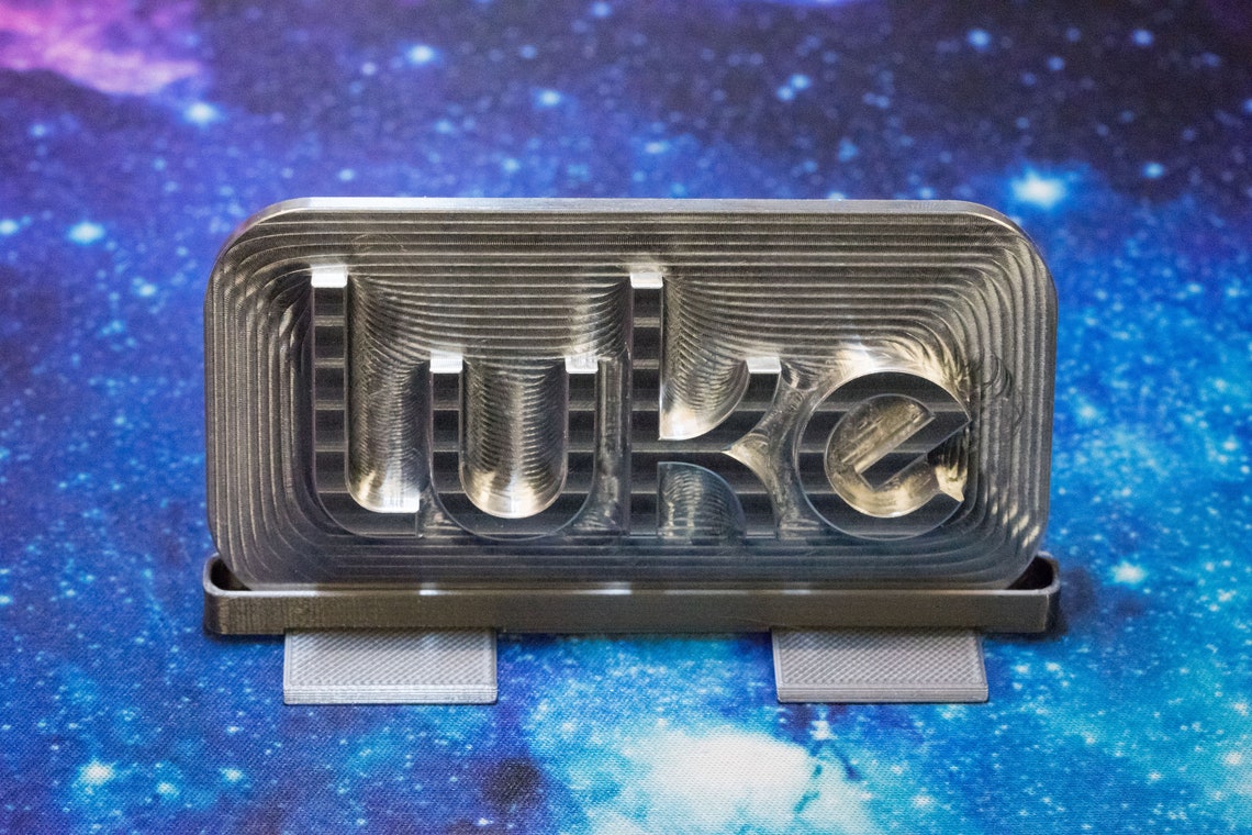 Custom CNC Machined Aluminum Name Plaque - Etsy
