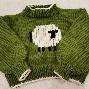 Chunky Knit Sweater With Sheep Pattern Oversize Knit Jumper - Etsy