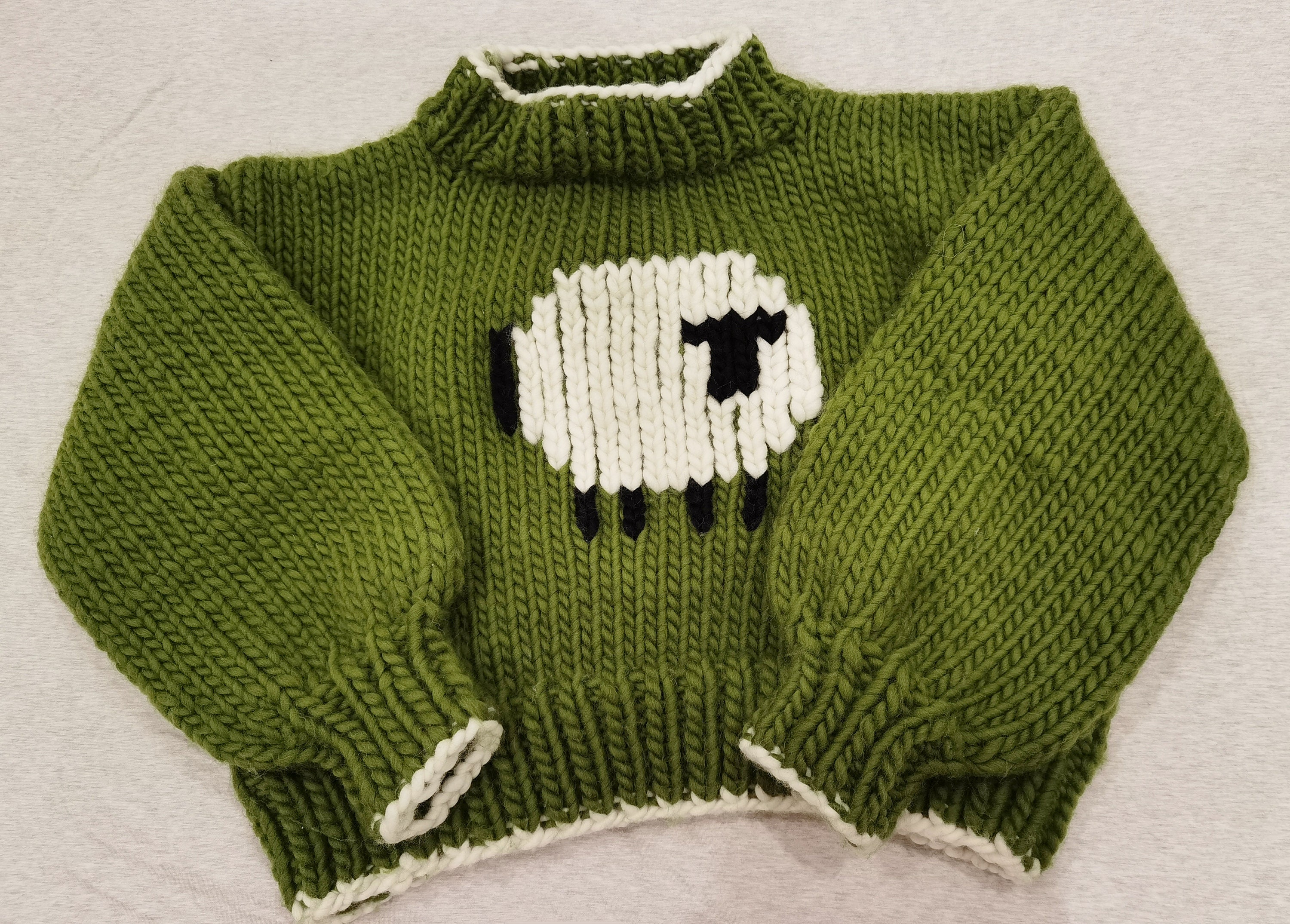 Chunky Knit Sweater With Sheep Pattern Oversize Knit Jumper - Etsy