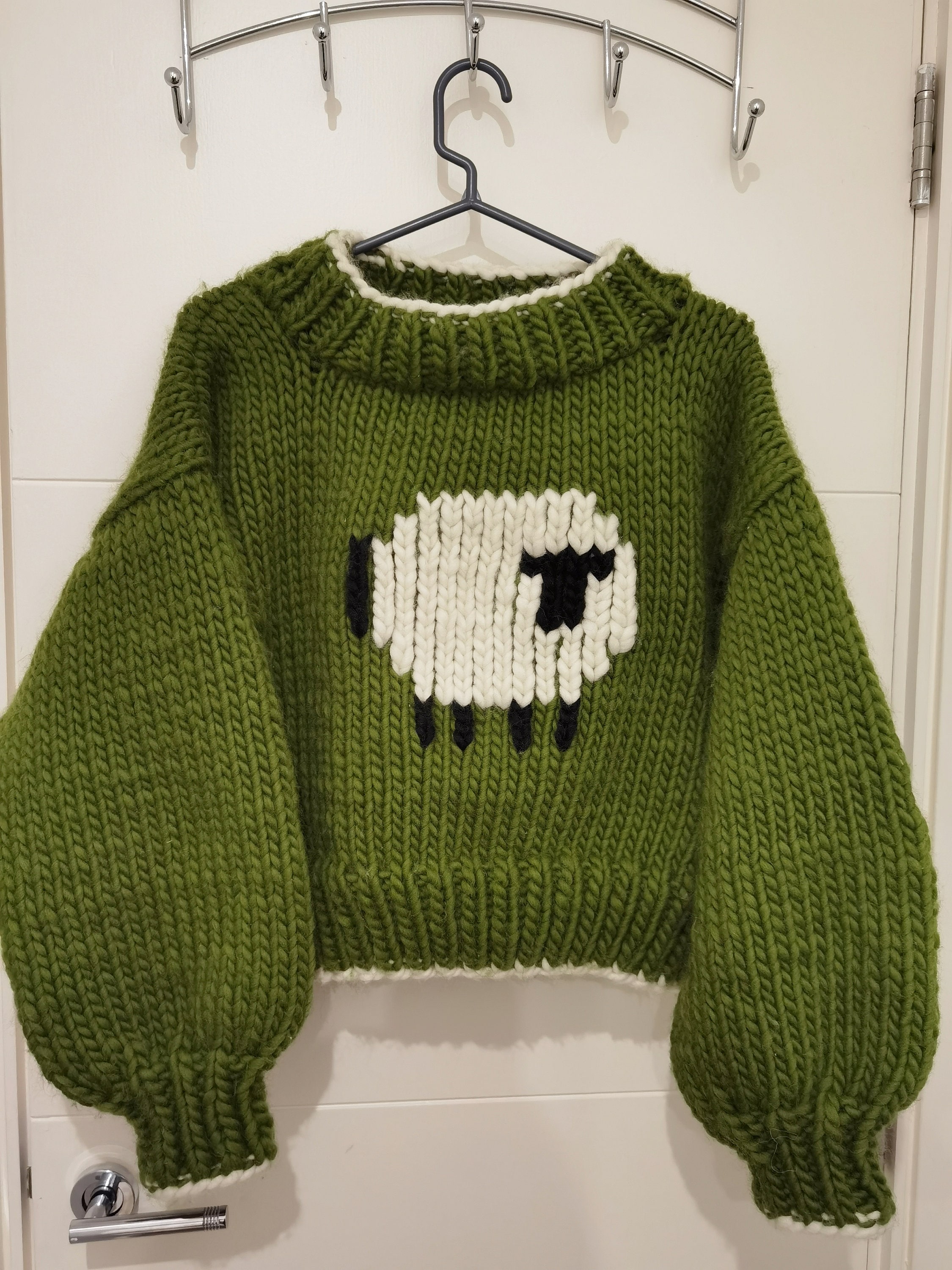 Chunky Knit Sweater With Sheep Pattern Oversize Knit Jumper - Etsy