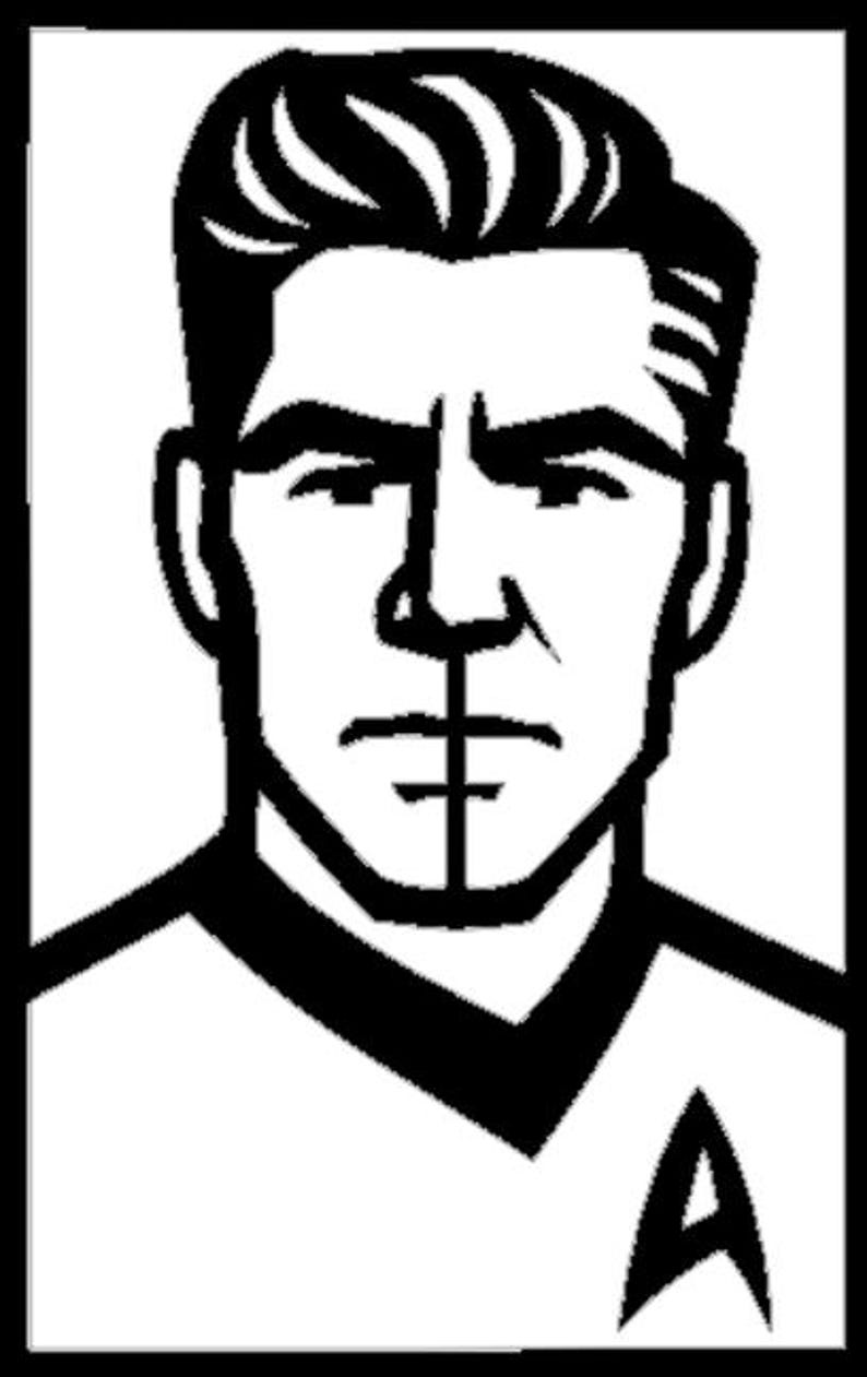 Star Trek Captains SVG Laser Cut File | Kirk Picard Pike Archer Wall ...