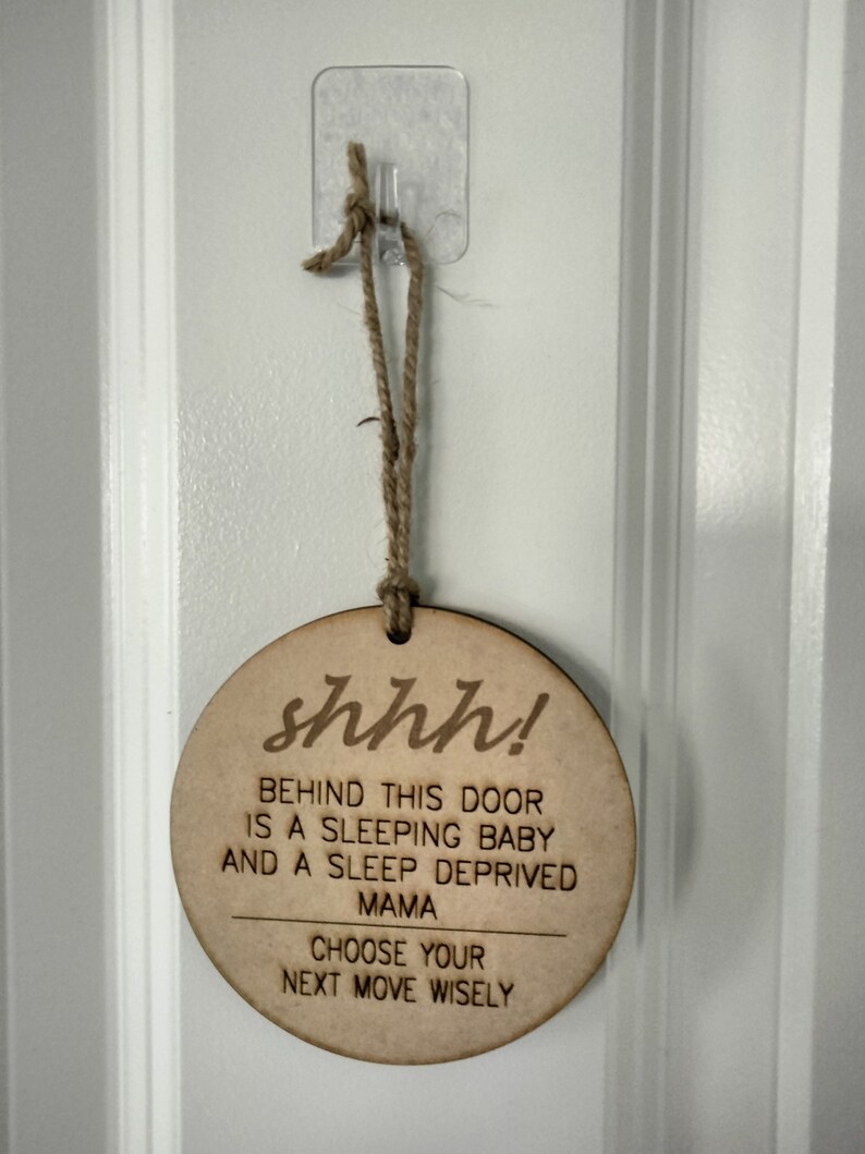 Baby Sleeping Sign for Front Door - Do Not Wake | Nap Time | Happy Hour ...