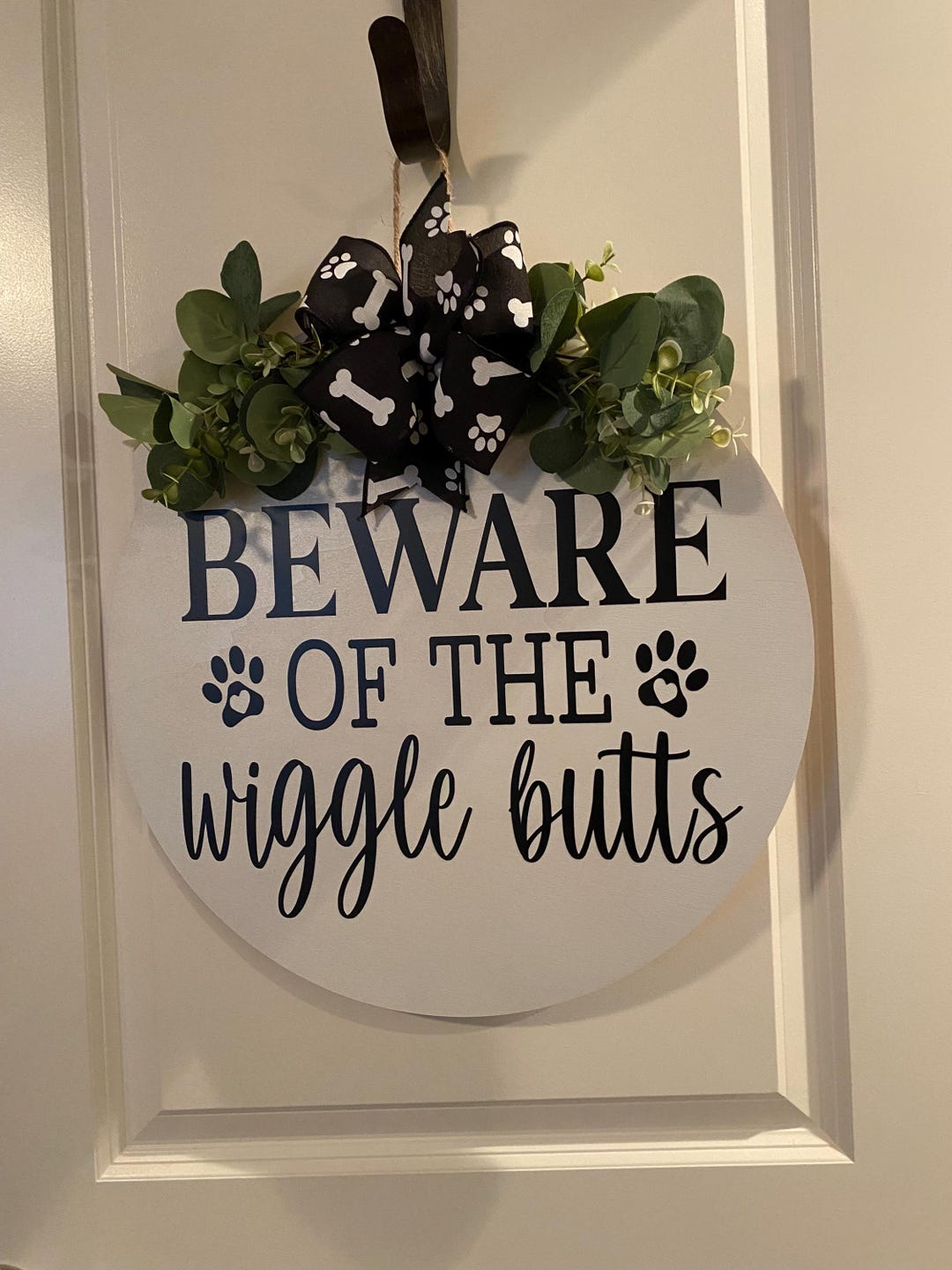 Beware of Wiggle Butts Door Hanger - Etsy