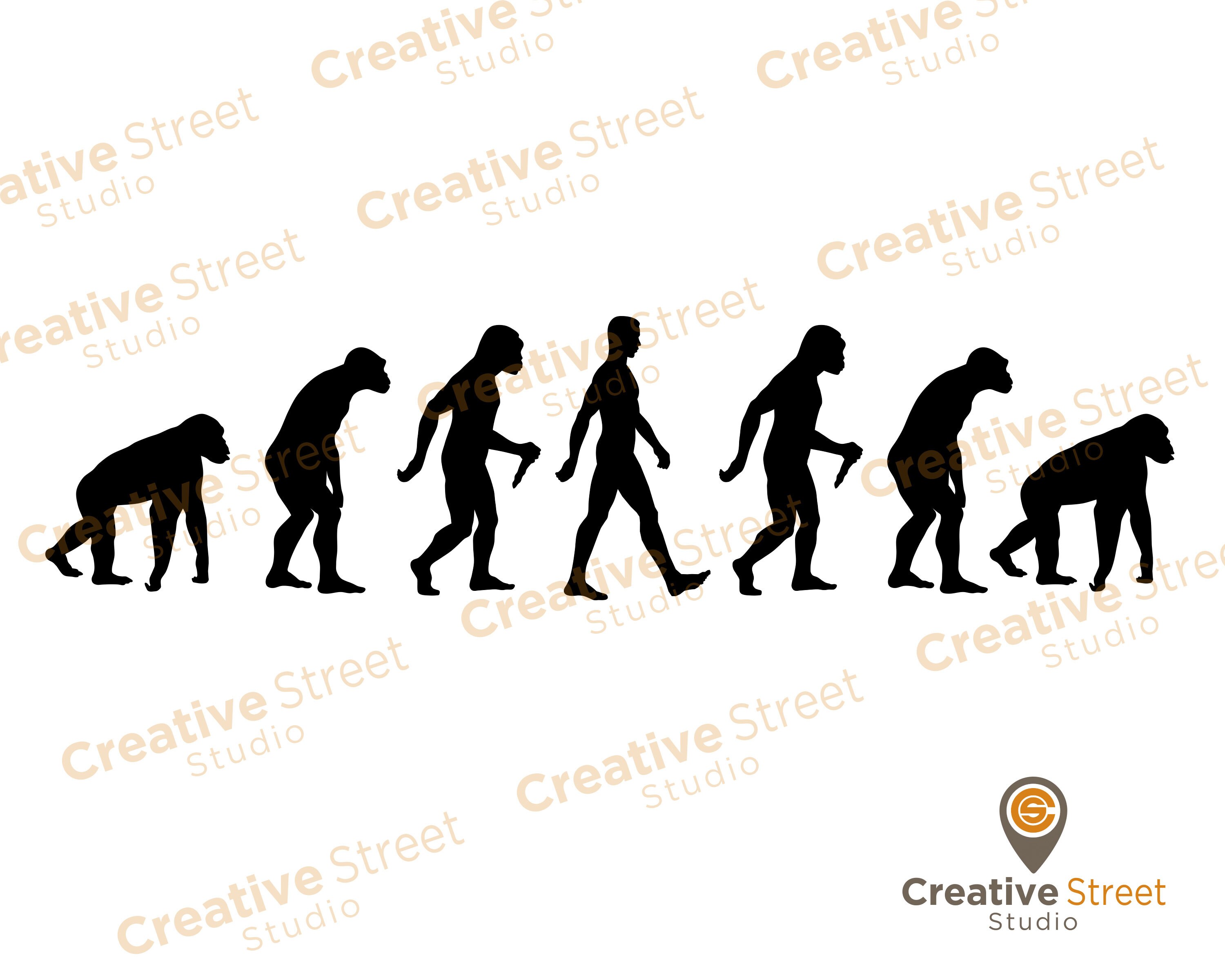 Circle of Evolution SVG & PNG Clipart instant Download | Etsy