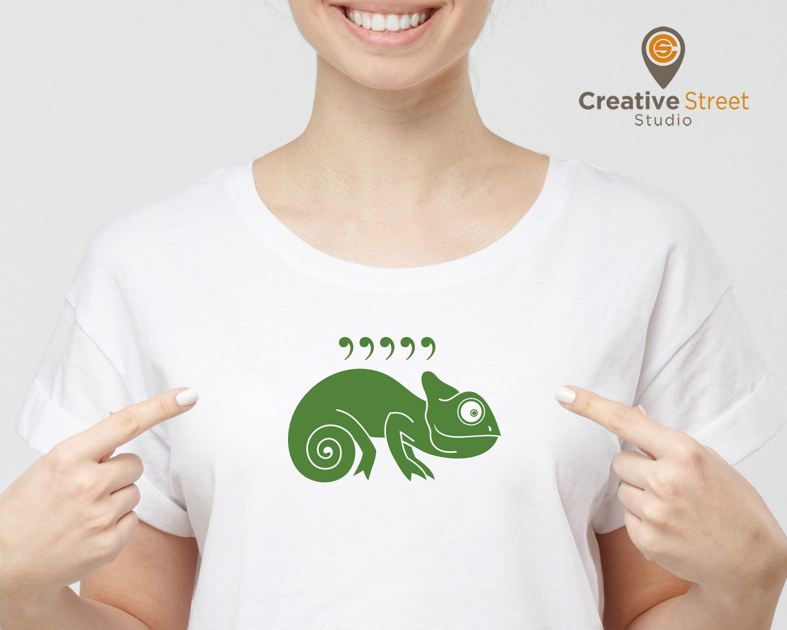 Comma Chameleon SVG & PNG Clipart ***instant Download*** - Etsy