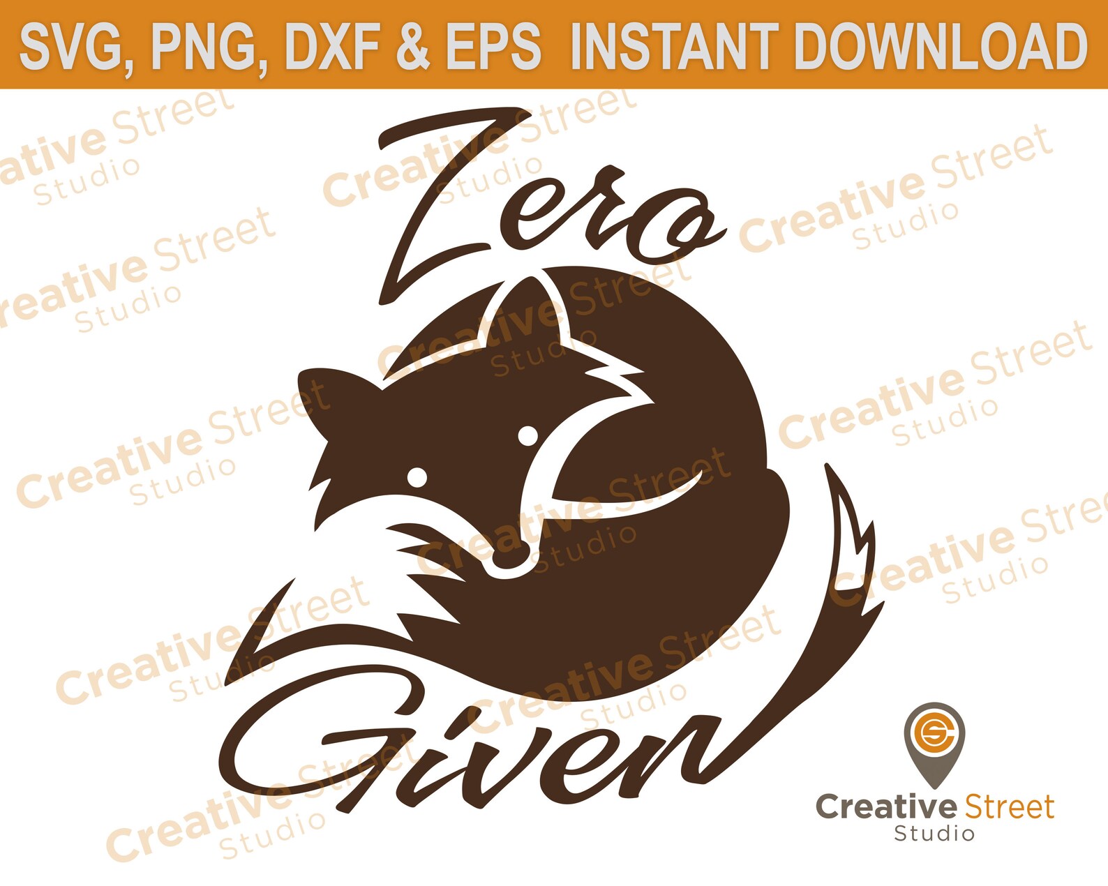 Zero Fox Given SVG & PNG Clipart ***instant Download*** - Etsy