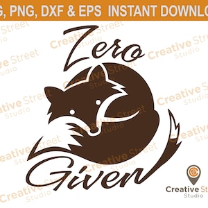 Zero Fox Given SVG & PNG Clipart ***instant Download*** - Etsy