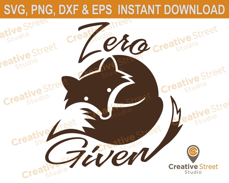 Zero Fox Given SVG & PNG Clipart ***instant Download*** - Etsy