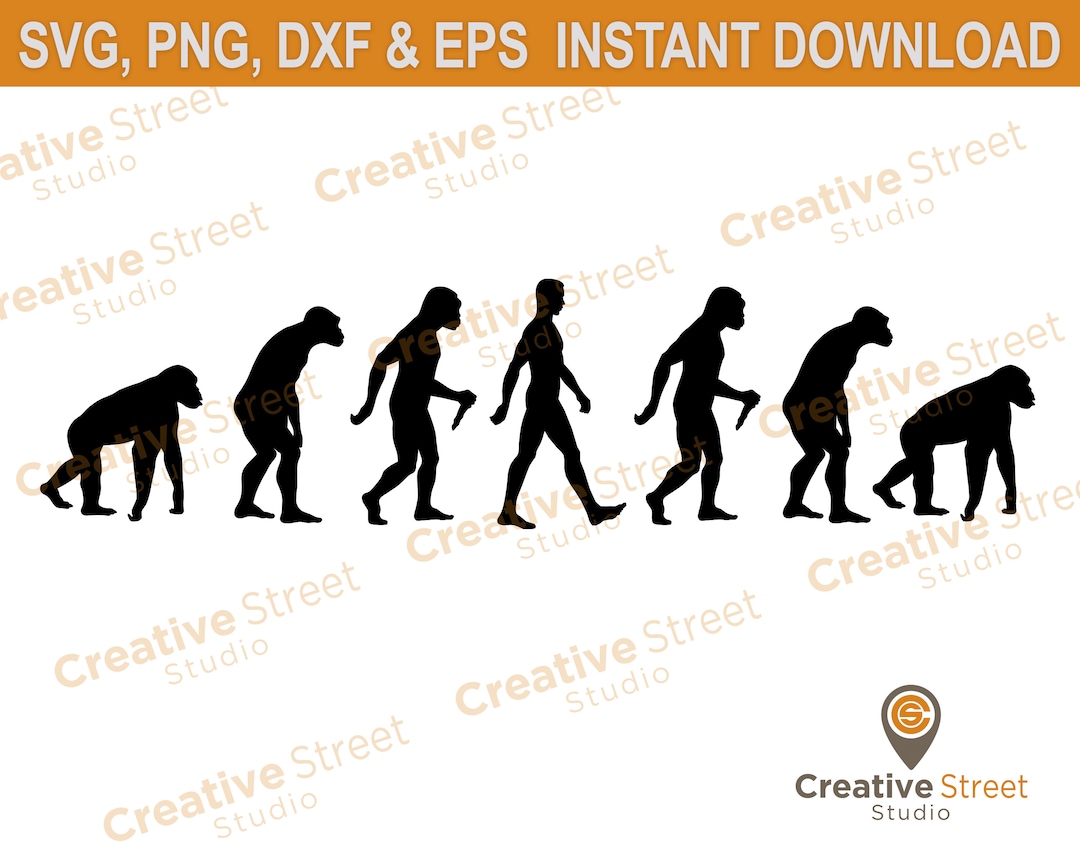 Circle of Evolution SVG & PNG Clipart ***instant Download*** - Etsy