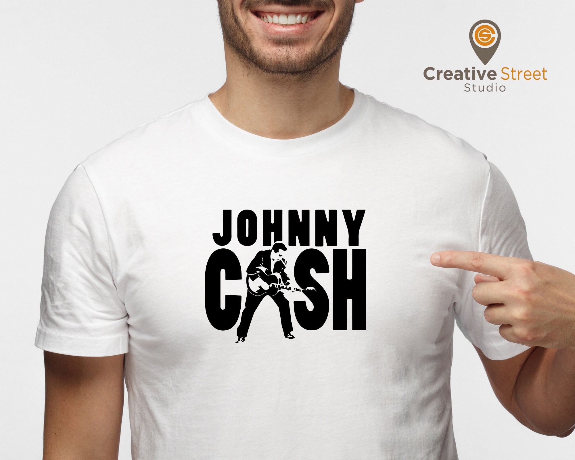 Johnny Cash SVG & PNG Clipart instant Download - Etsy UK
