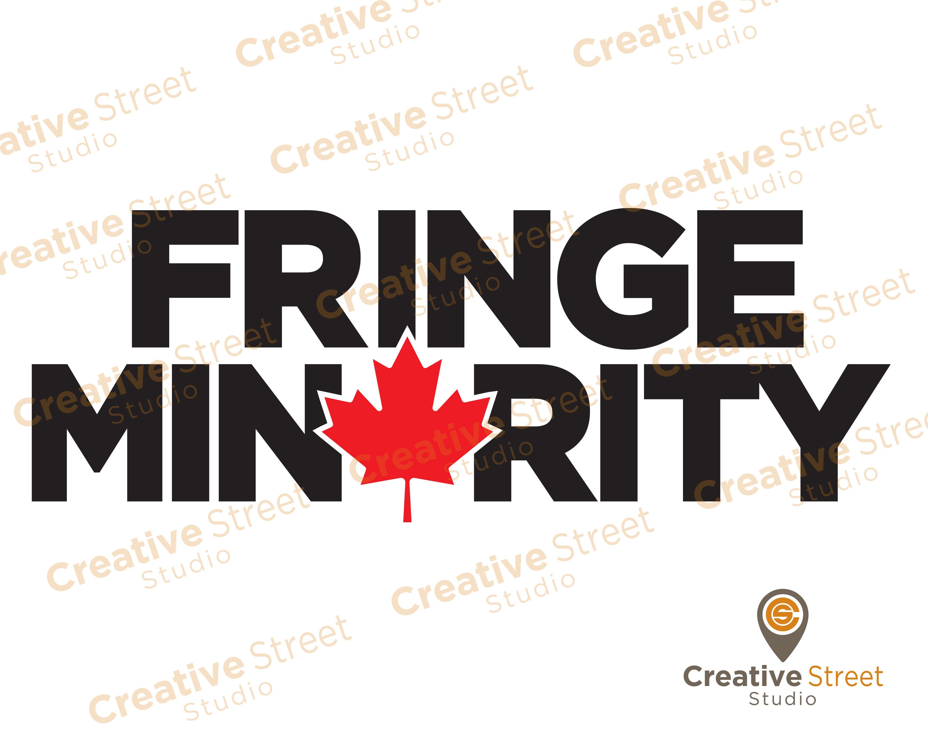 Fringe Minority 2-color SVG & PNG Clipart instant | Etsy