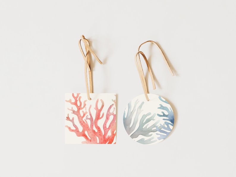 Dreamy Coral Reef Watercolour Graphics Set, 54 Premium High-res Pngs ...