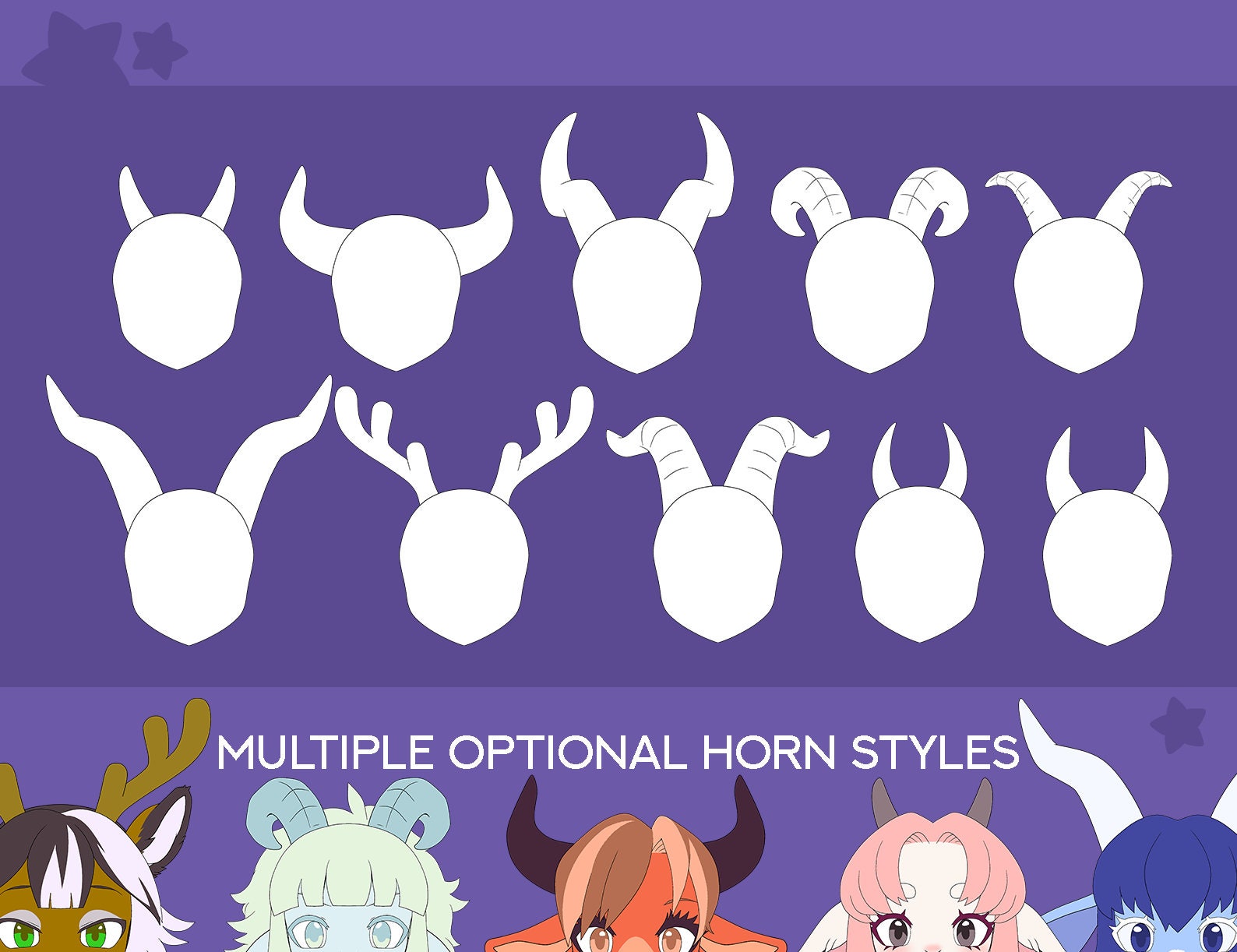 Kigurumi / Kemono Fursuit Mask LINEART BASE KIT [.psd] - Etsy