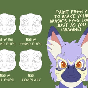 Dinosaur/ Dino Mask Reference Sheet Lineart Base [.psd File] - Etsy