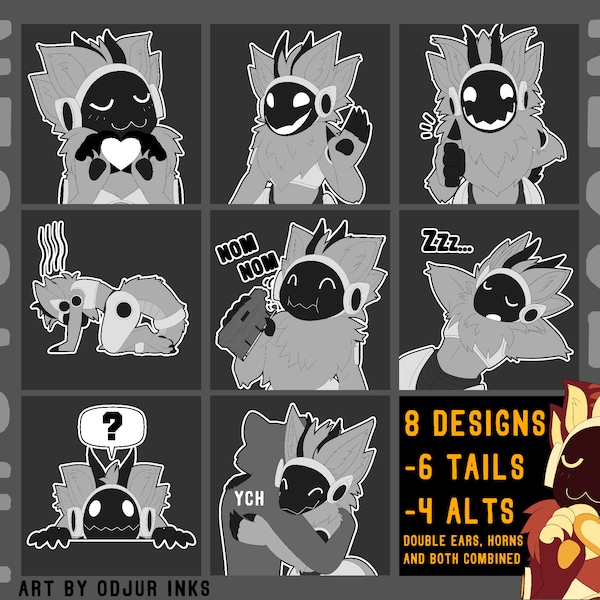 Furry Stickers Bases - Etsy